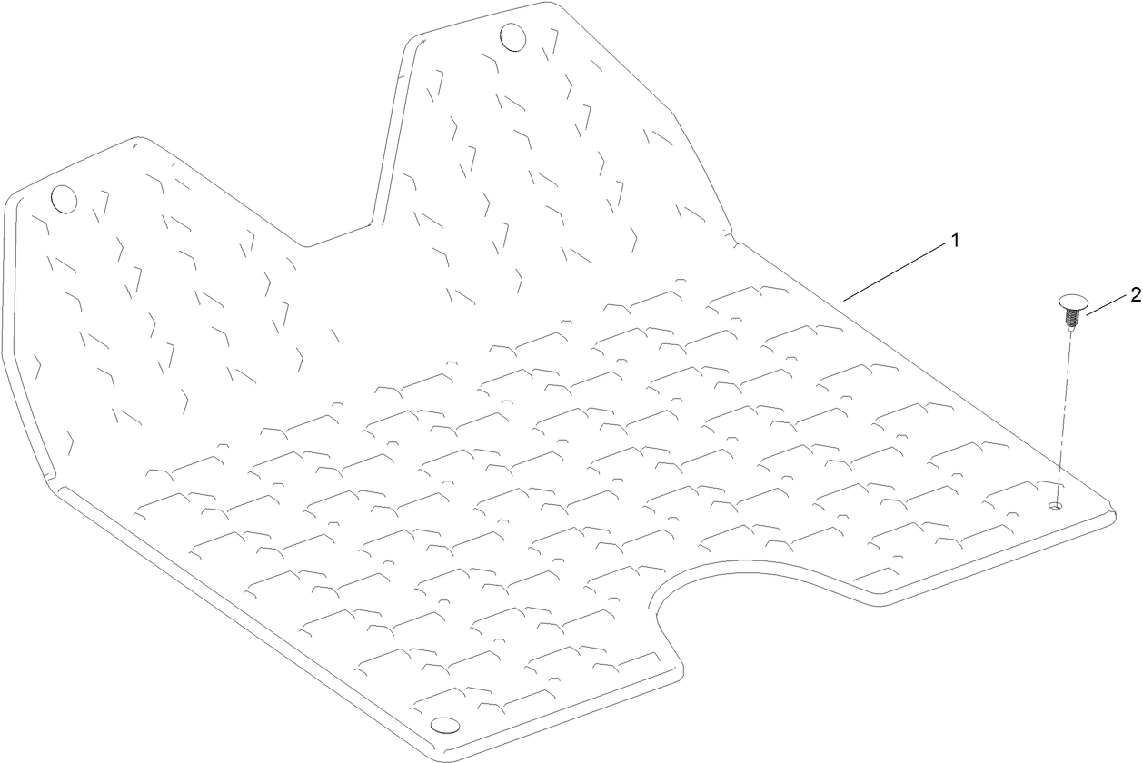 Toro 147-8764 Floormat Kit [MyRIDE] Parts Diagram