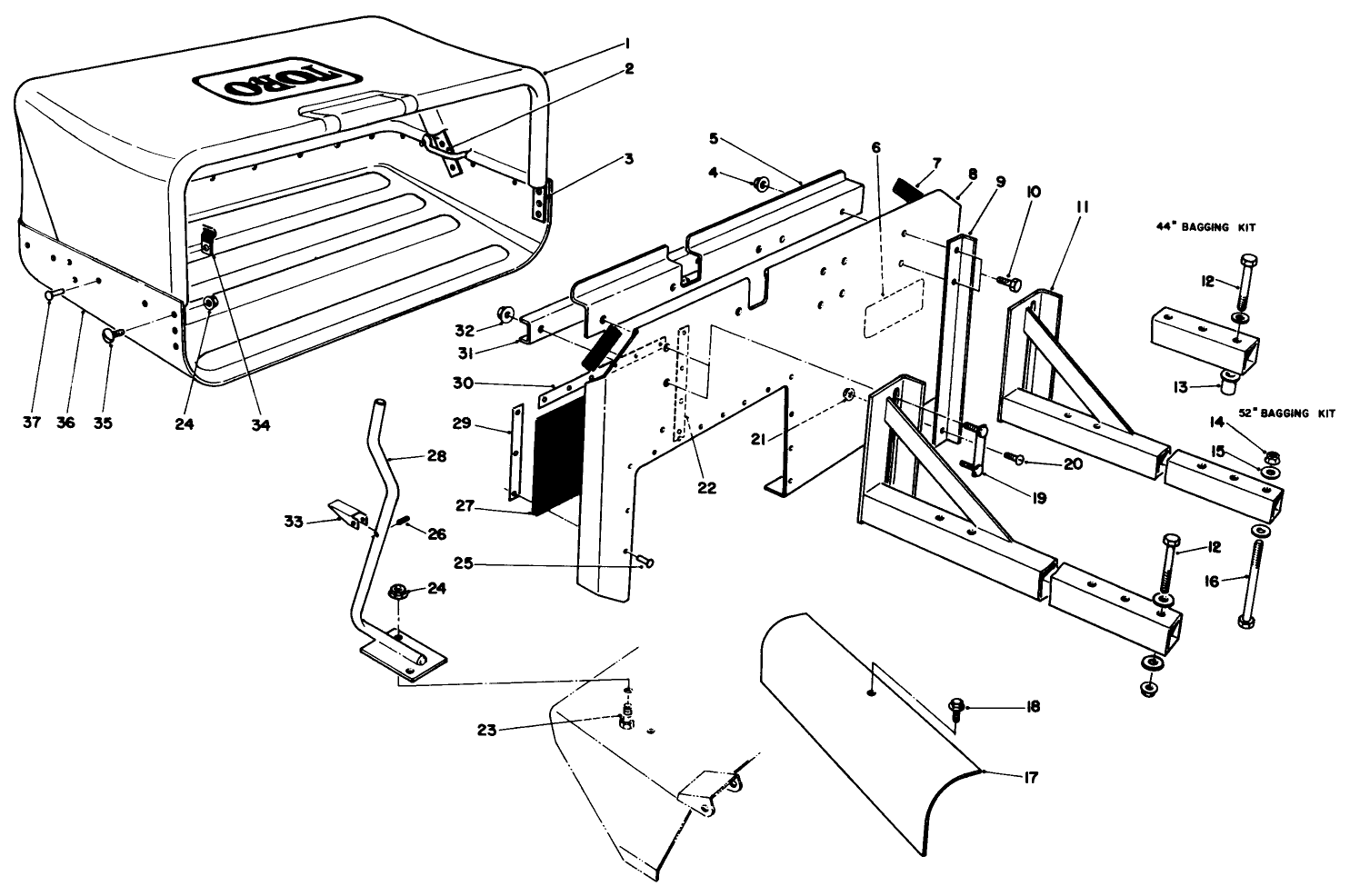 Toro 30128 (Serial #: 800001 - 899999) Parts Diagram