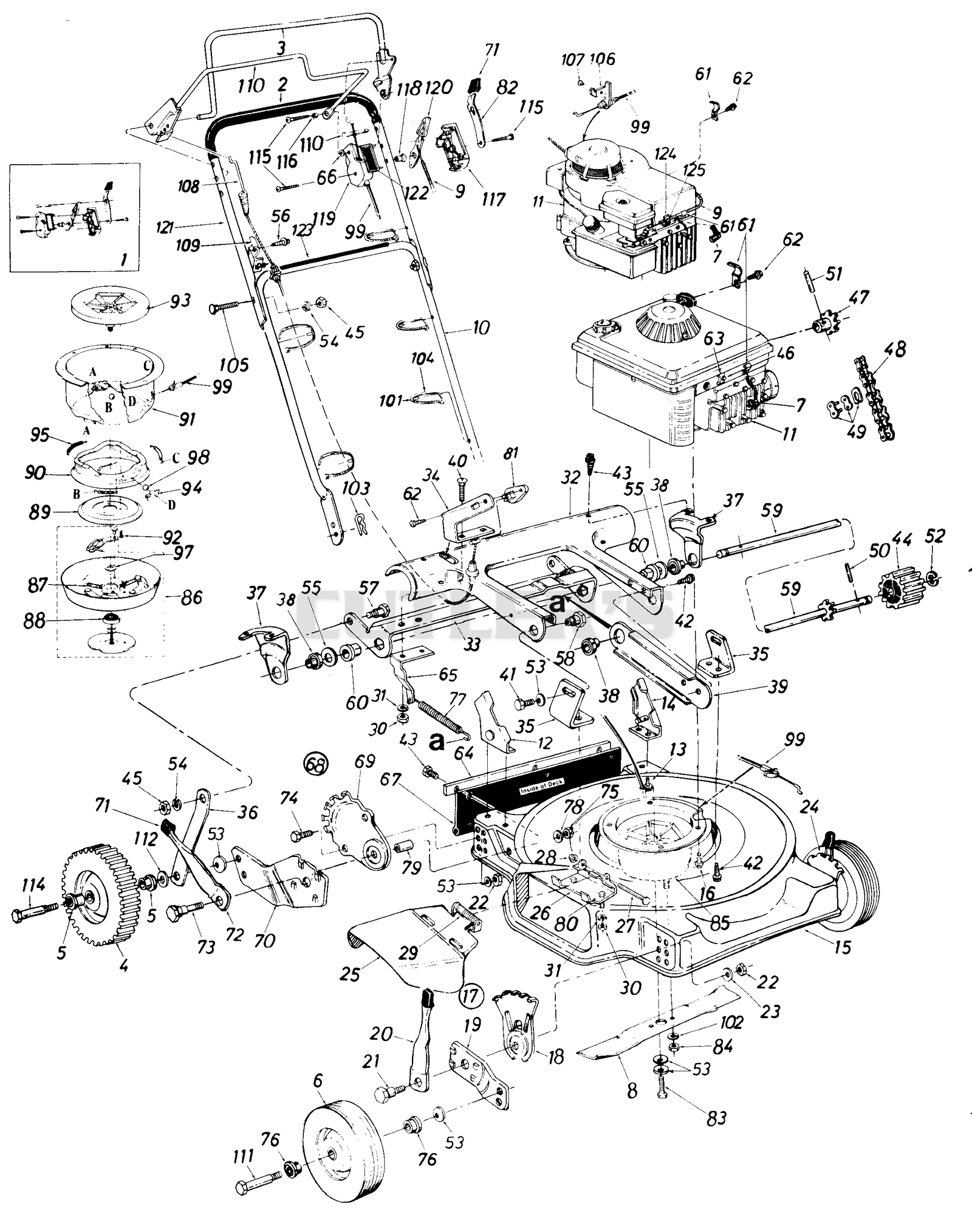 MTD 127-284-157 Self-Propelled Lawn Mower Parts Diagram